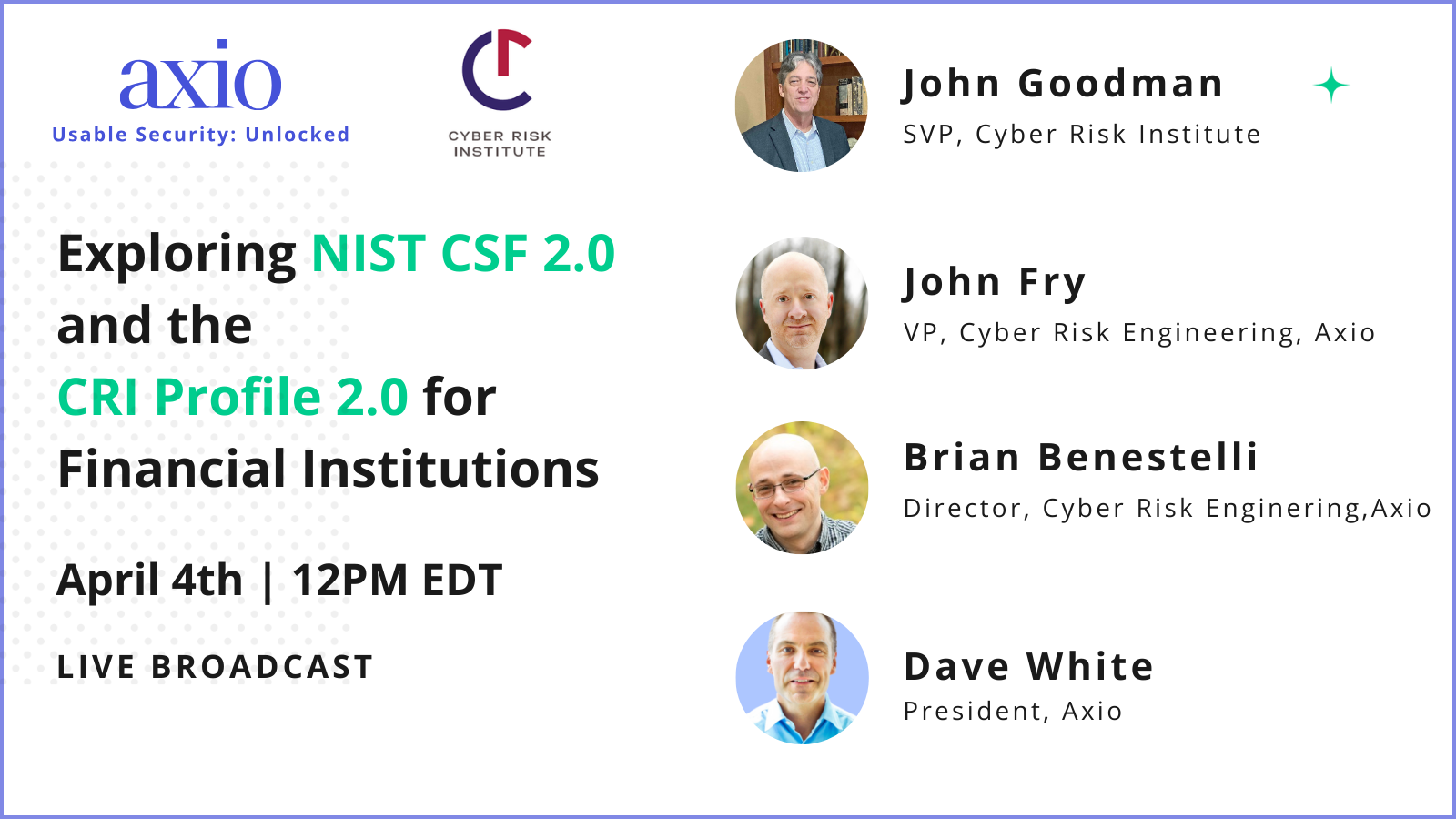 NIST CSF 2.0 and the CRI Profile 2.0 for Financial Institutions